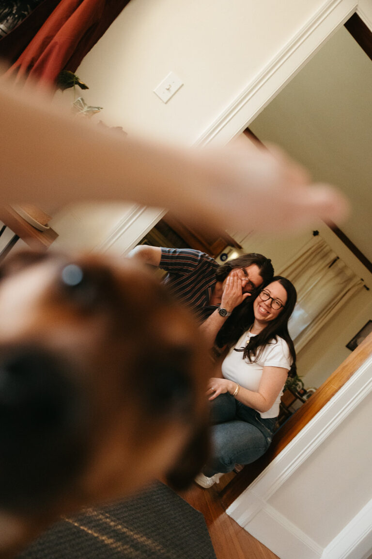 At-Home Engagement Session in Boston - Maddy Bethune Photography